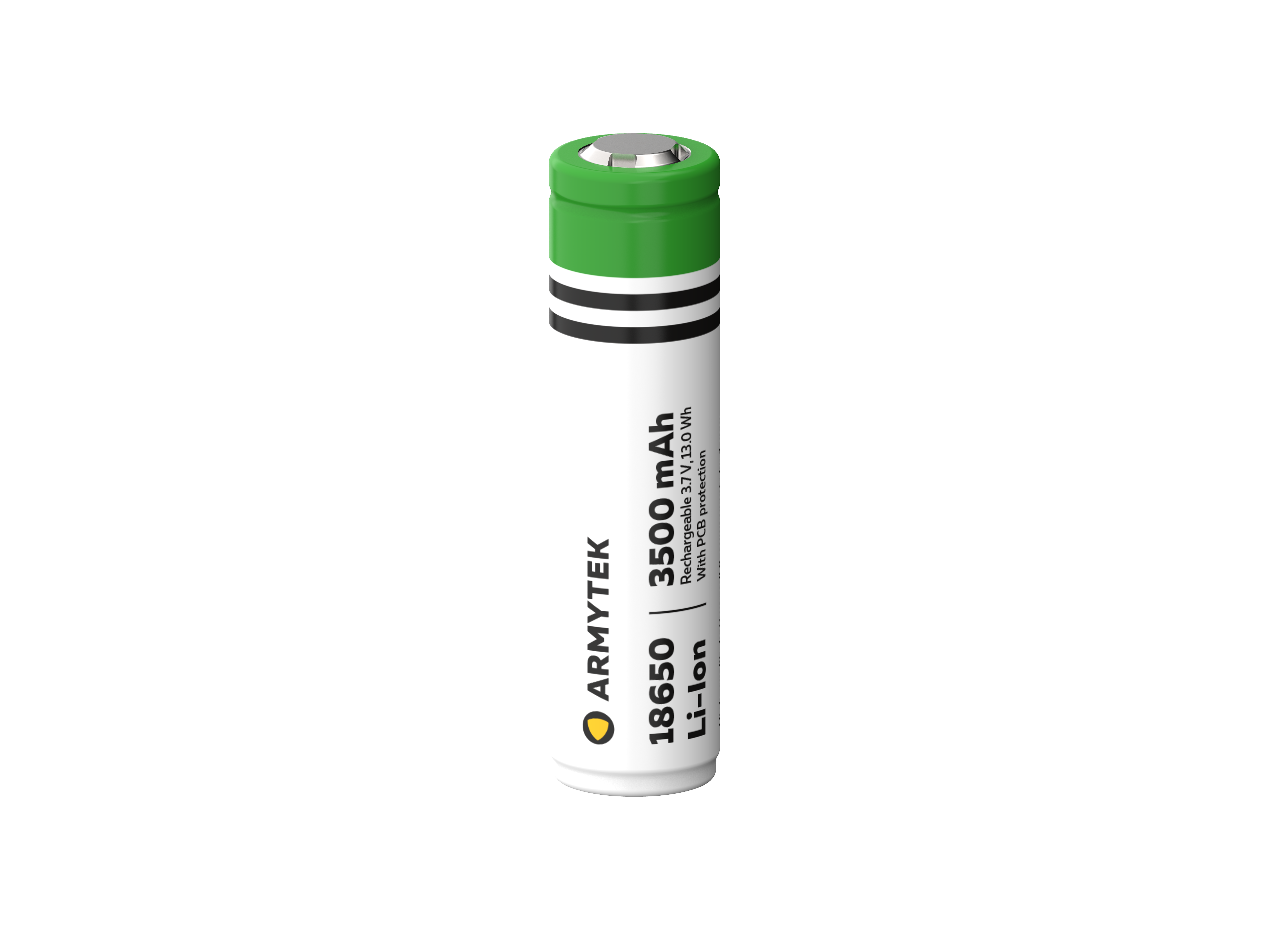 Protected 18650 Li-Ion Batteries - 3500 mAh | Armytek.com
