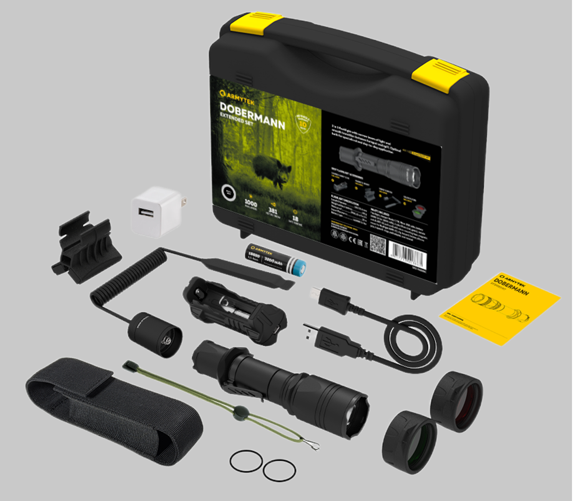 Armytek Dobermann Extended Set - Hunting Kit | Armytek.com